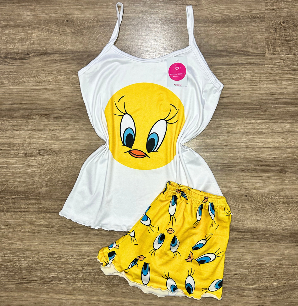 Pijama Feminino Baby Doll Piu-piu